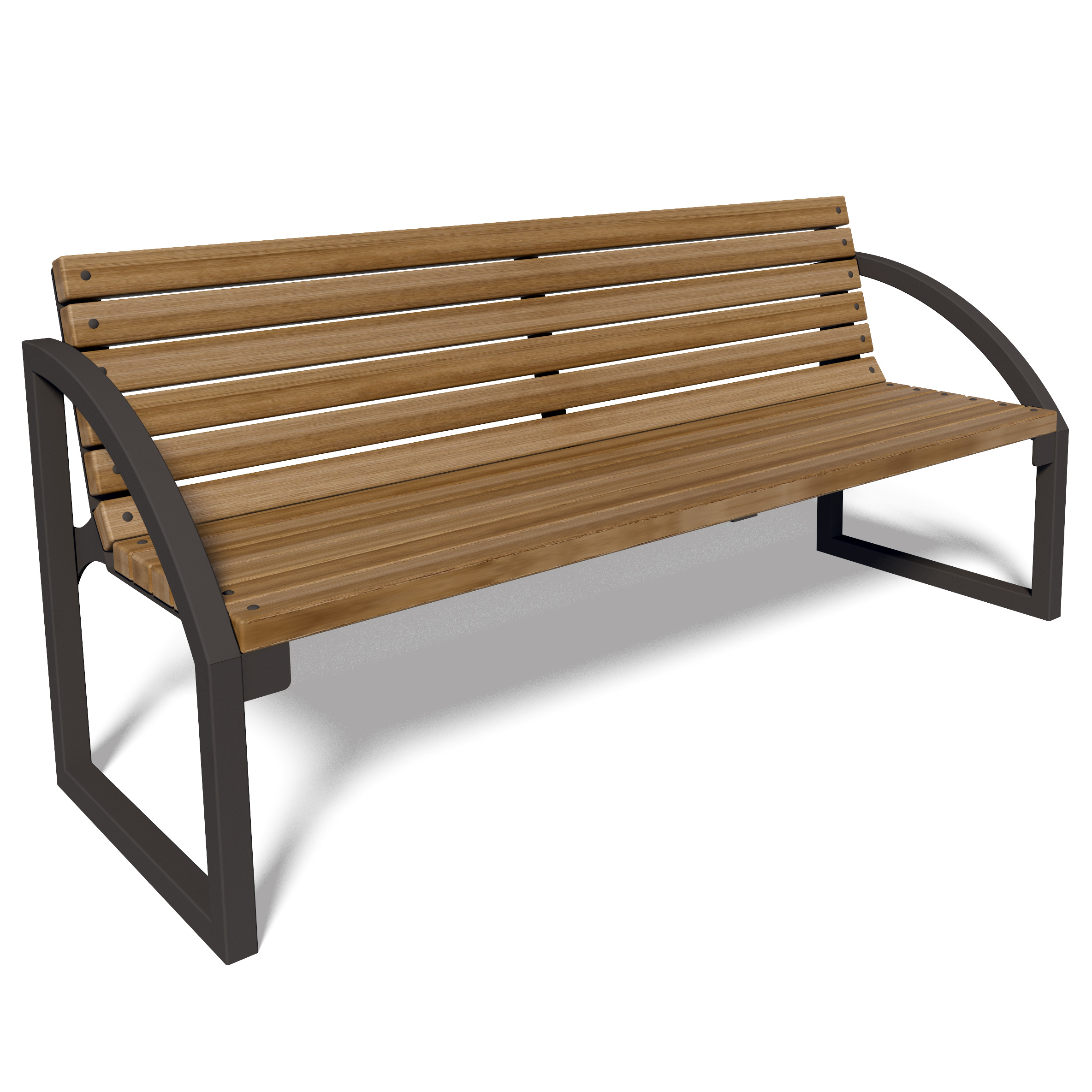 Bench «Radius» with backseat LP003 - play.interatletika.com